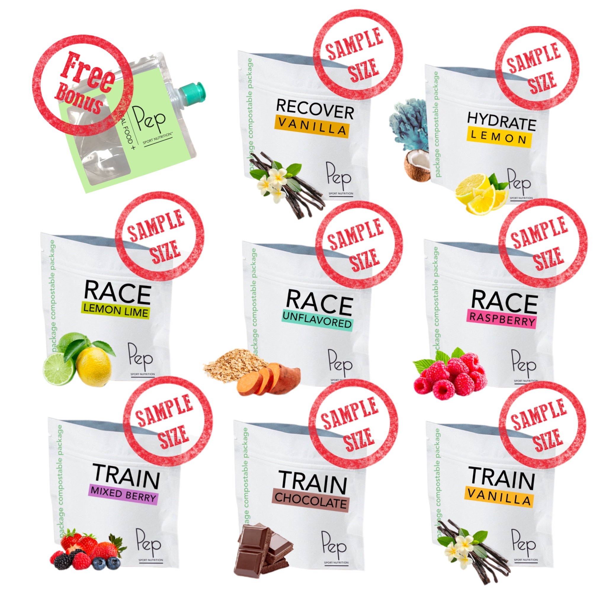 GRAND SAMPLER – Pep Sport Nutrition
